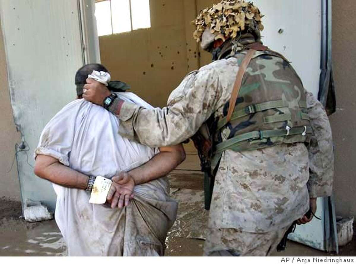 U.S. drives into heart of Fallujah / Army, Marines face rockets and ...