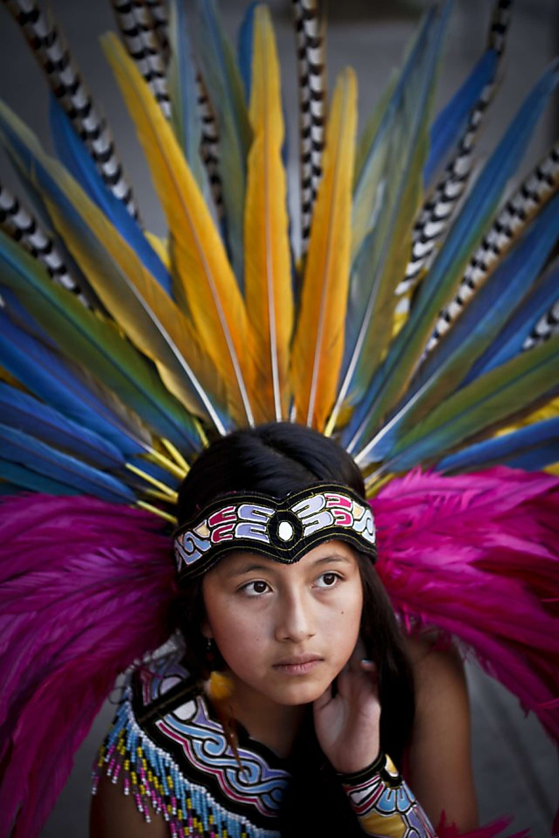 Aztec energy flows through S.F. folk dancer