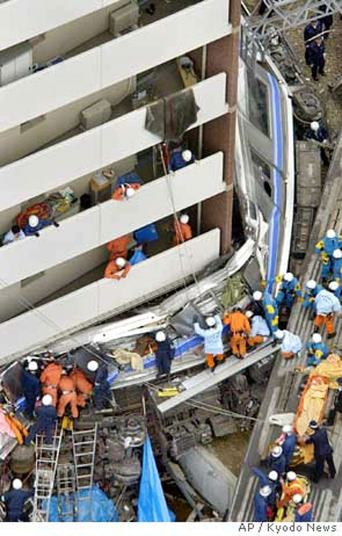 At least 73 dead in Japan rail crash / 7-car train slammed into ...