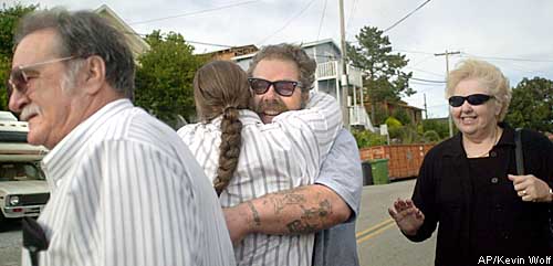 Wary convict embraces freedom after 19 years