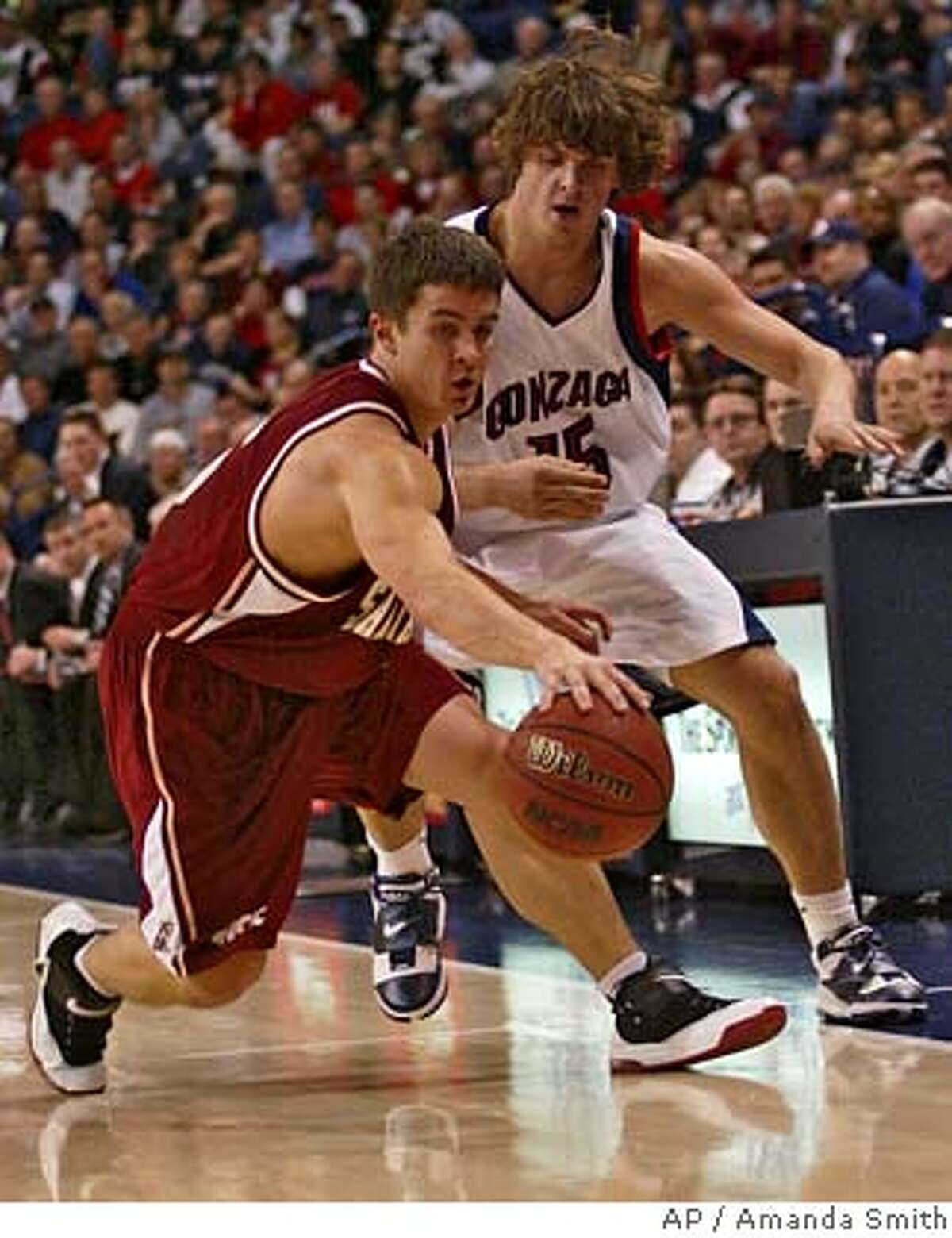 WCC BASKETBALL / Santa Clara stuns Zags -- USF beats Loyola / Zags ...
