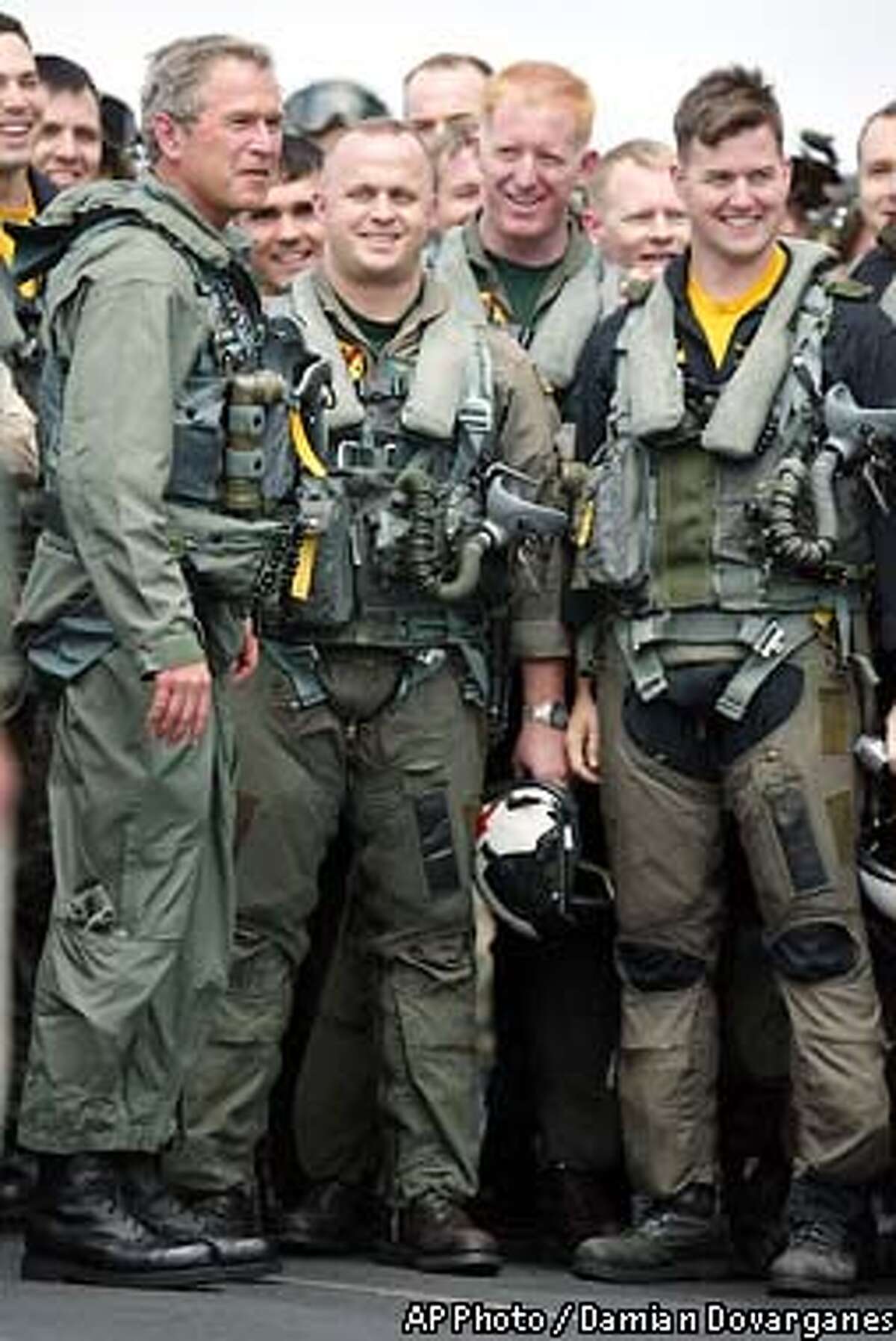 Bush thanks troops: 'The tyrant has fallen' / President addresses ...