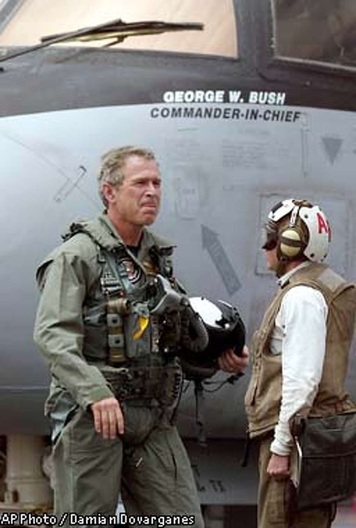 Bush thanks troops: 'The tyrant has fallen' / President addresses ...