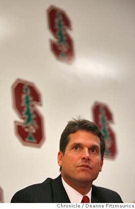 FOOTBALL LETTERS OF INTENT / Stanford's Harbaugh catches as catch can