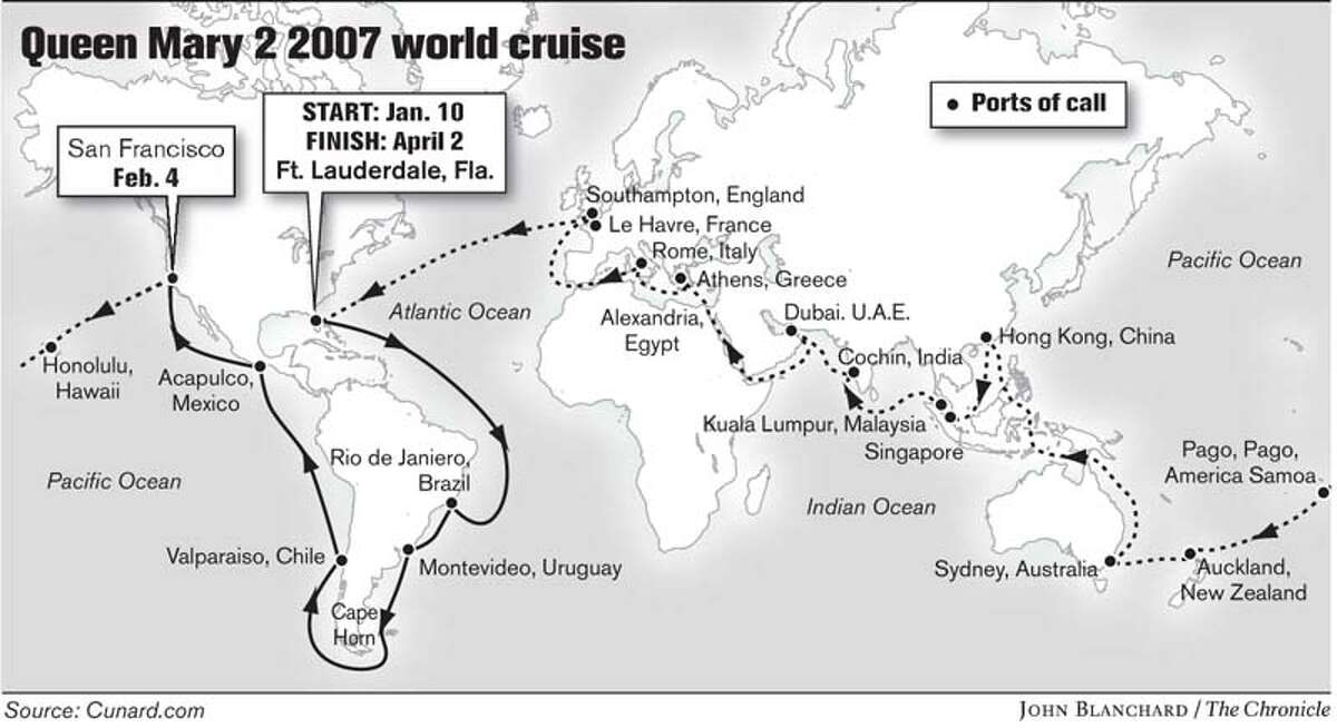 AWAITING THE QUEEN MARY 2 / PASSENGERS: 2,000 travelers expected to be ...
