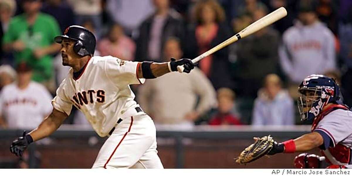 Giants slide by Atlanta / Ellison's single in 9th scores Cruz to win it