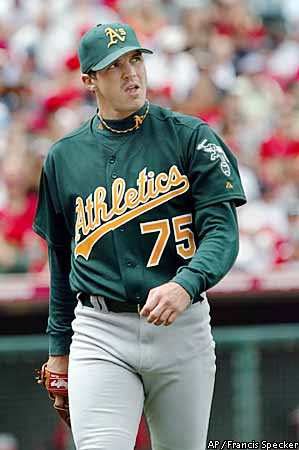 Angels sweep, thump Zito / A's loss streak hits 4 as ace has rare failure