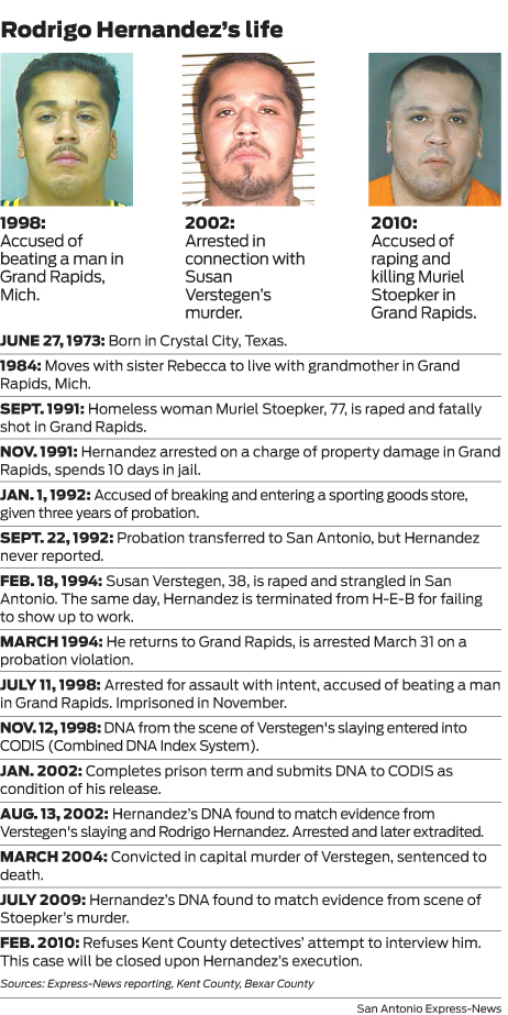 Killer sticks to story as execution looms