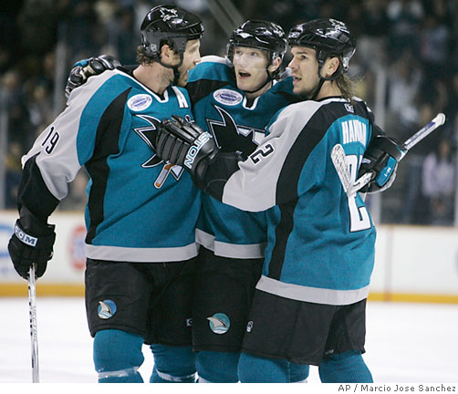 Sharks flex plenty of power / When a man up, they're blazing against ...