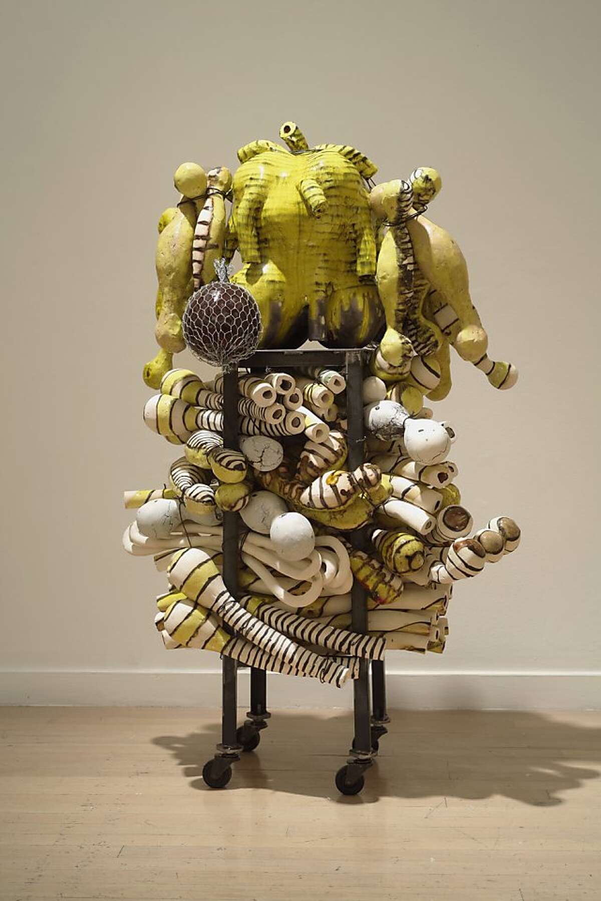 Annabeth Rosen ceramics, Clare Rojas paintings