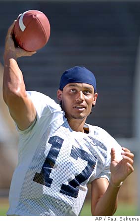 Cal's number two is in first place / QB Robertson a campus hero