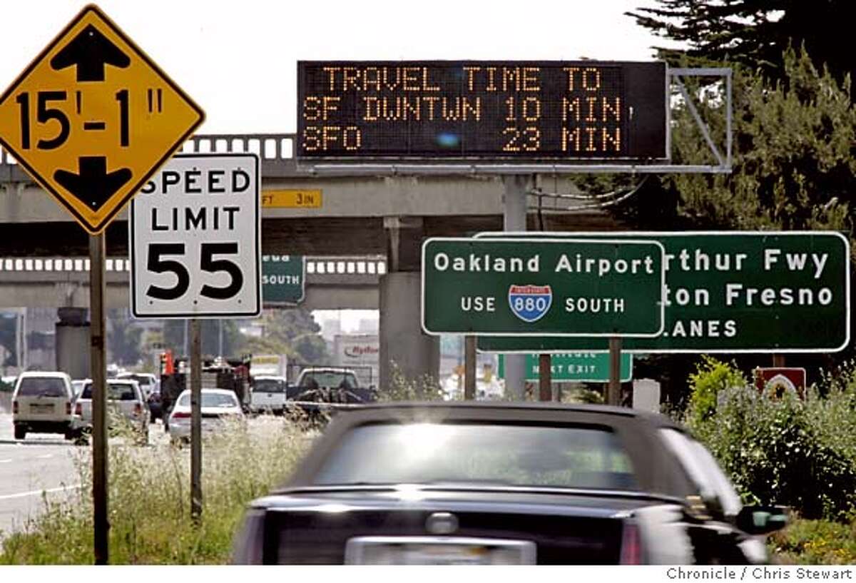 BAY AREA / Signs tell travel time for I-80 drivers / Motorists find out ...