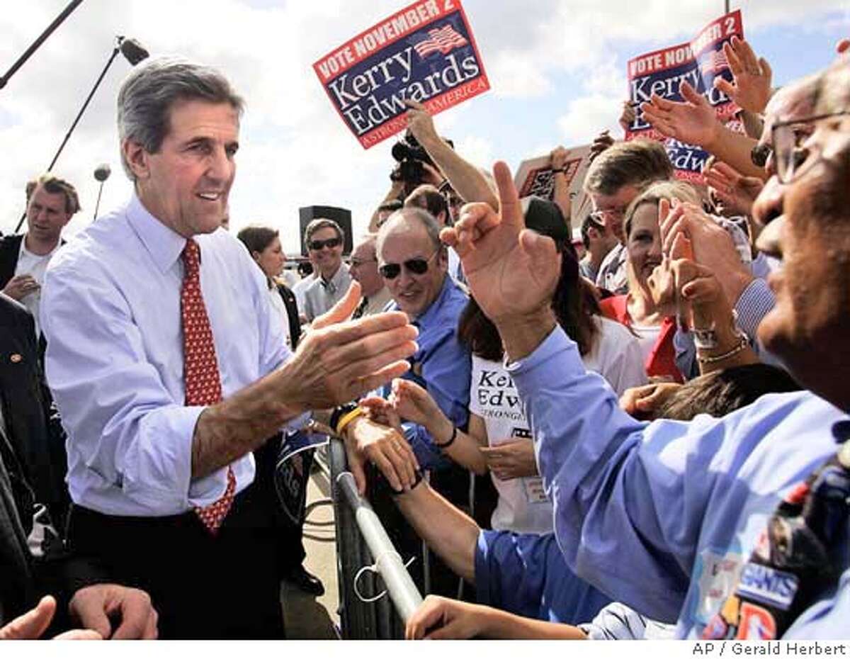 Decision day: Huge vote expected / FINAL BLITZ: Bush, Kerry race across ...