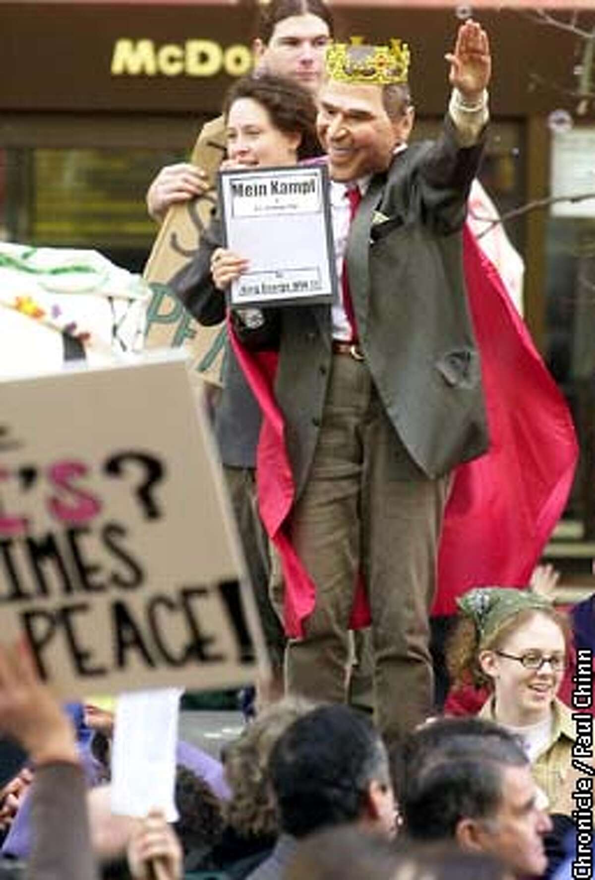 Huge protests for peace / Tens of thousands in S.F. demand Bush abandon ...