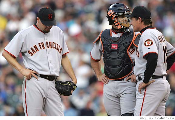 Schmidt's run is done / Giants ace takes first loss at Coors Field