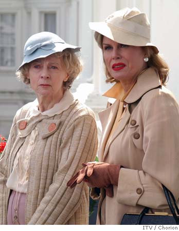 She's frumpy, but not plain; this Miss Marple has a past