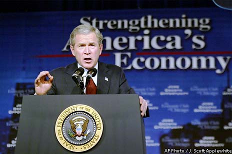 NEWS ANALYSIS / Critics question Bush stimulus plan / Many argue ...