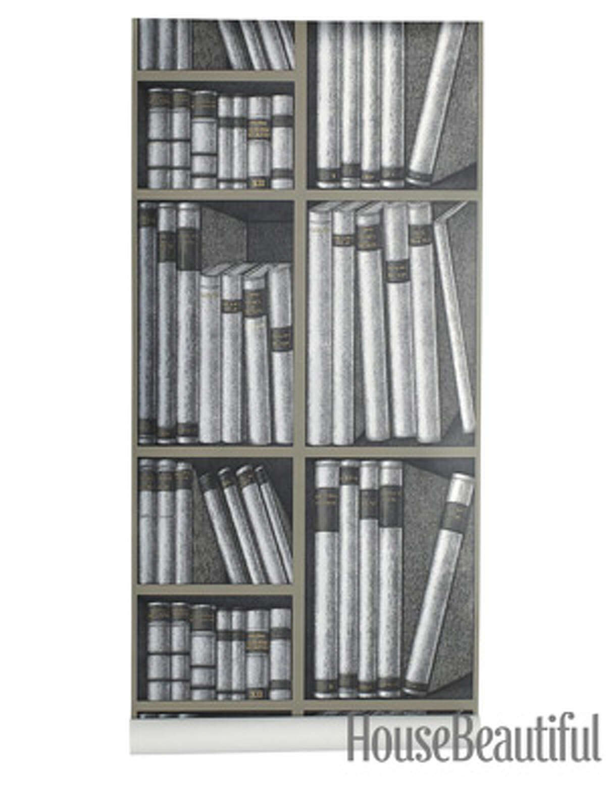 6 Bookcase Wallpaper Designs