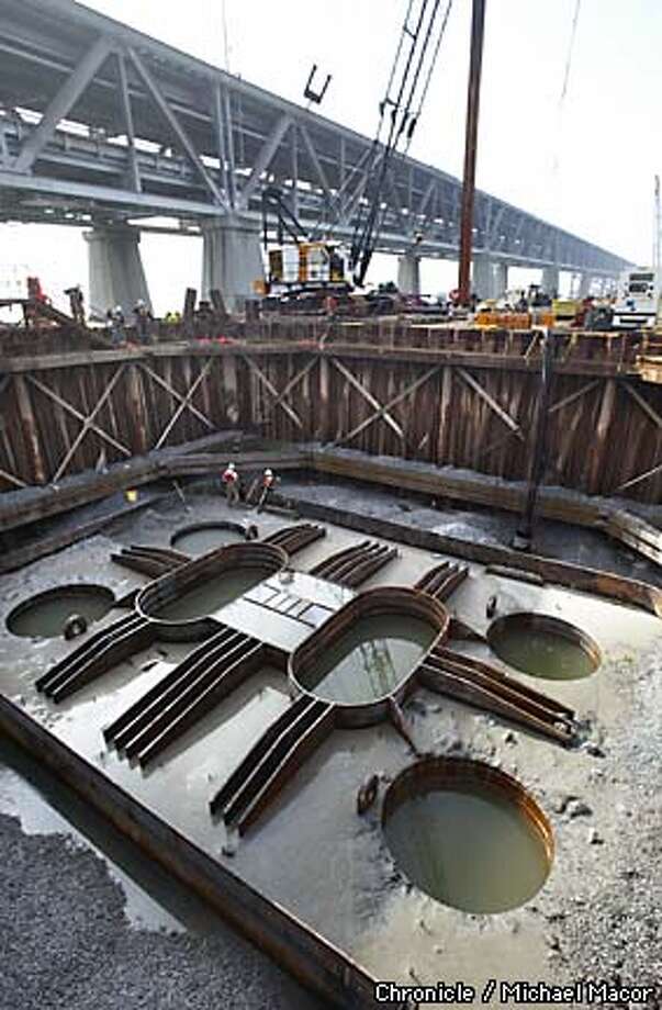 BAY BRIDGE CHRONICLES / Piling it on -- loudly / Work on new span's ...