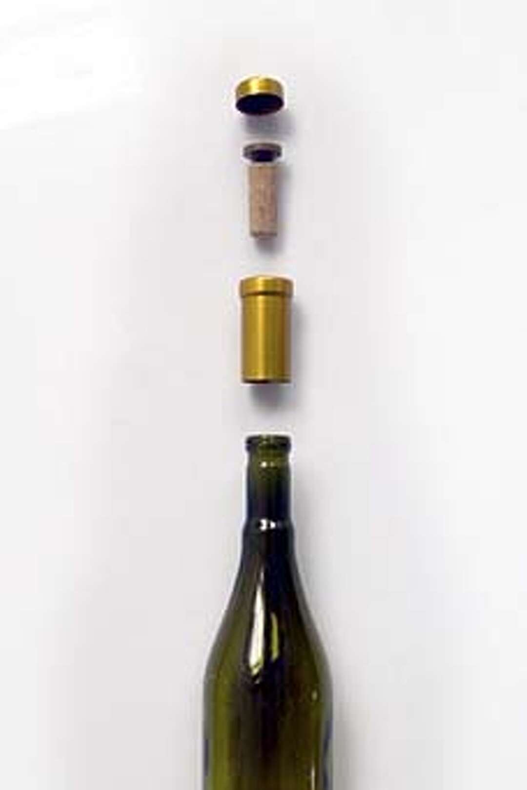 New bottles boast hassle-free tops / MetaCork lets the cork comes out ...