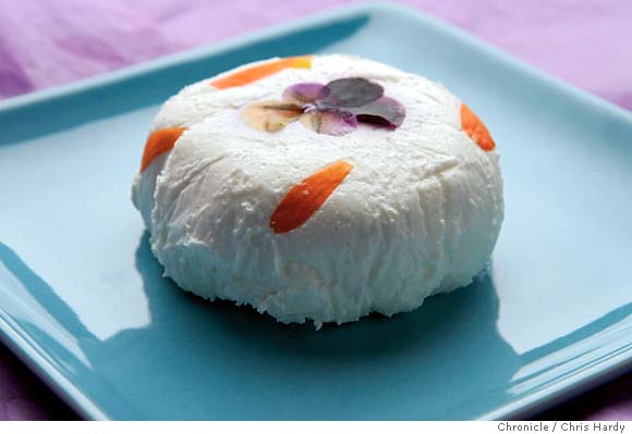 Fresh chevre shows off its flower power
