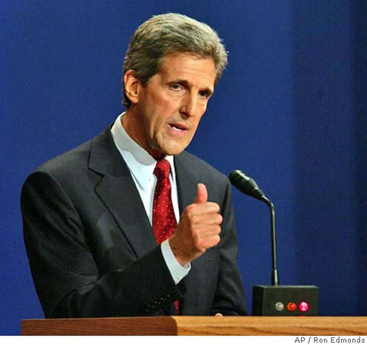 LETTERS TO THE EDITOR / Most readers see Kerry scoring, Bush stumbling ...
