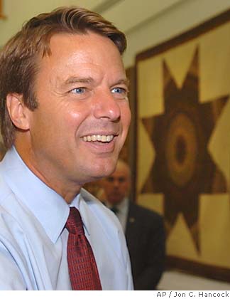 Dems ask: Where's Edwards? / Party insiders worry telegenic candidate ...