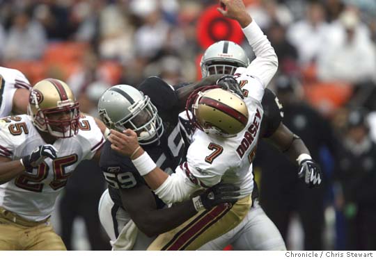 The rites of summer / Raiders beat 49ers despite mistakes