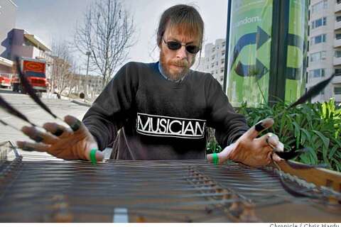 Street musician has a sound that's out of this world