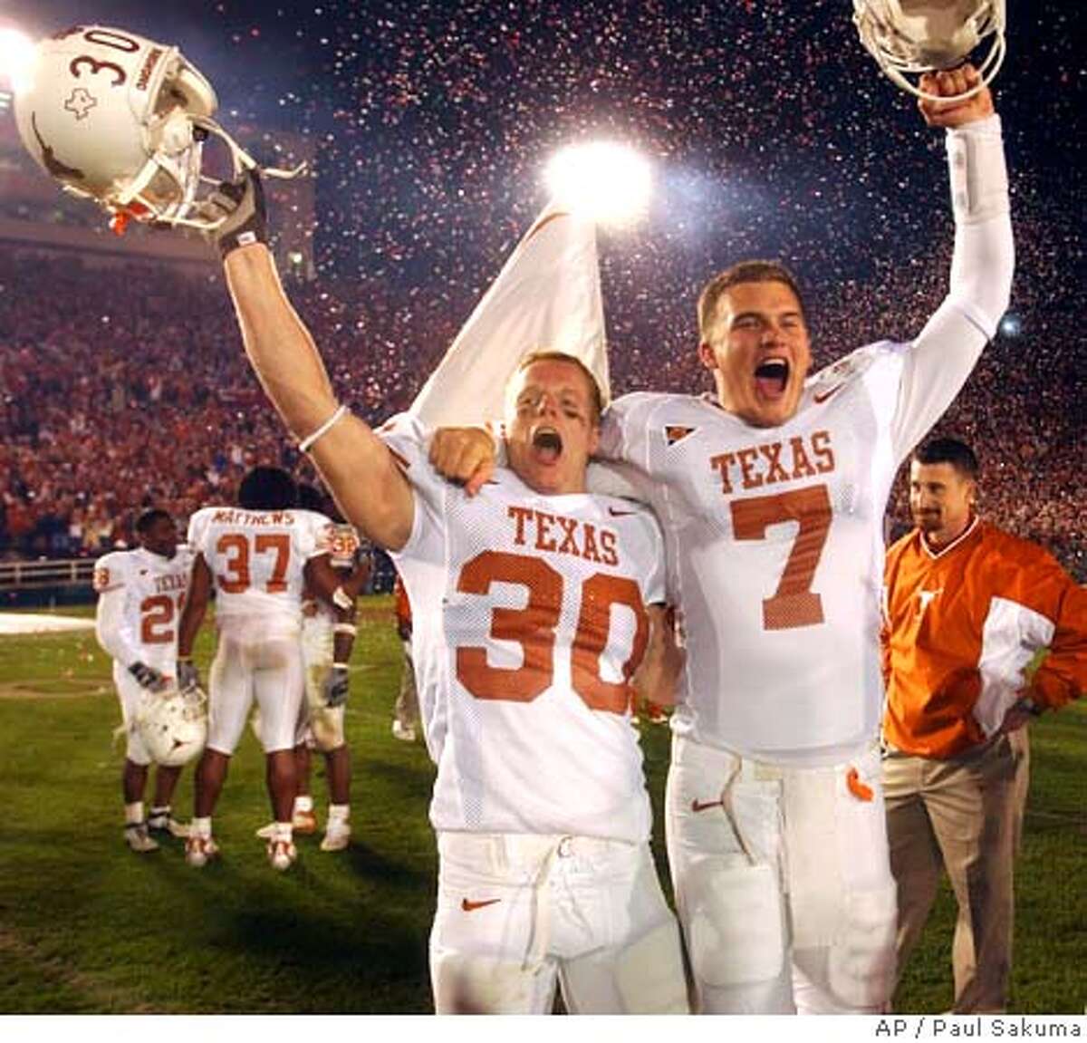 ROSE BOWL / It's Texas' Rose / Field goal on game's final play pushes ...