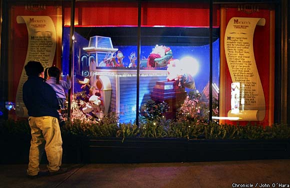 Window on the holidays / Streetside store displays can soothe seasonal ...