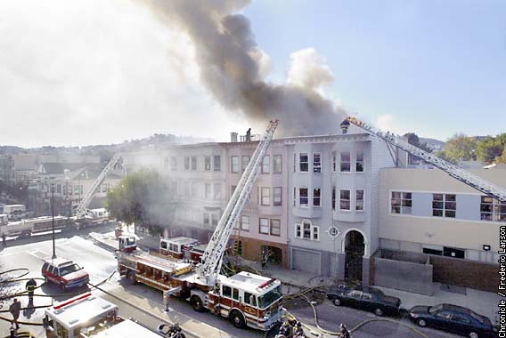 Two buildings hit by fire