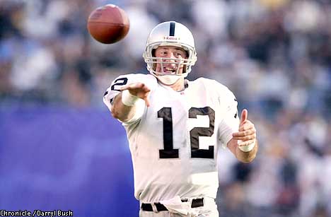 Gannon's the best / Raiders' QB expected to win MVP award