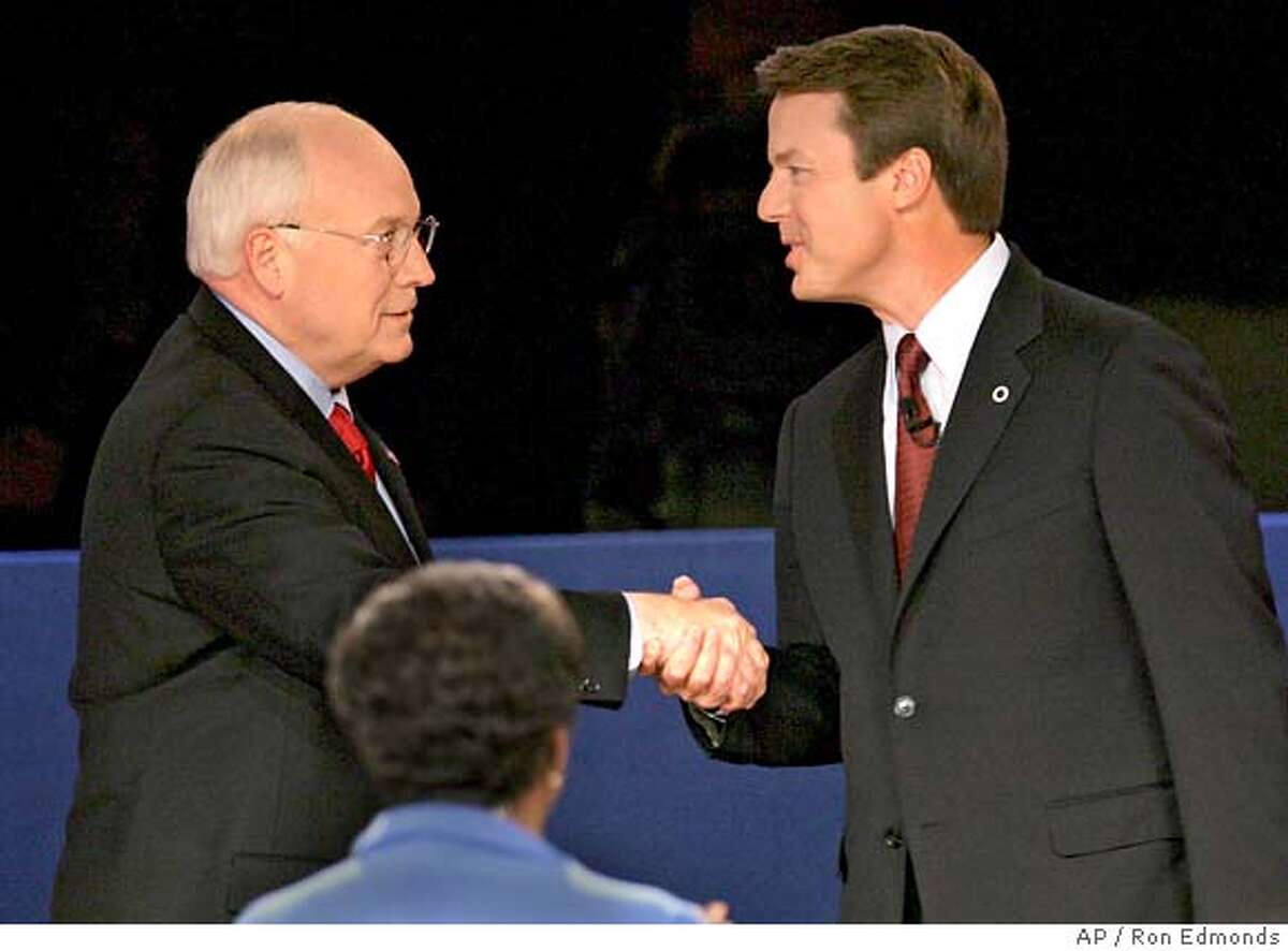 Cheney, Edwards exchange attacks in feisty VP debate / SHOWDOWN ...