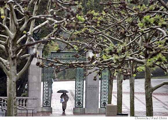 Umbrella weather on UC Berkeley campus
