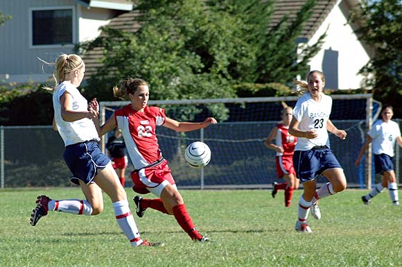 Girls field big soccer goals / High school girls are kicking the sport ...