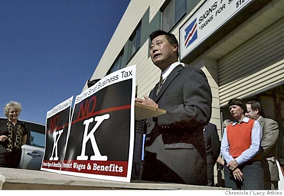 S.F. small businesses crank up Prop. K fight / November measure would ...