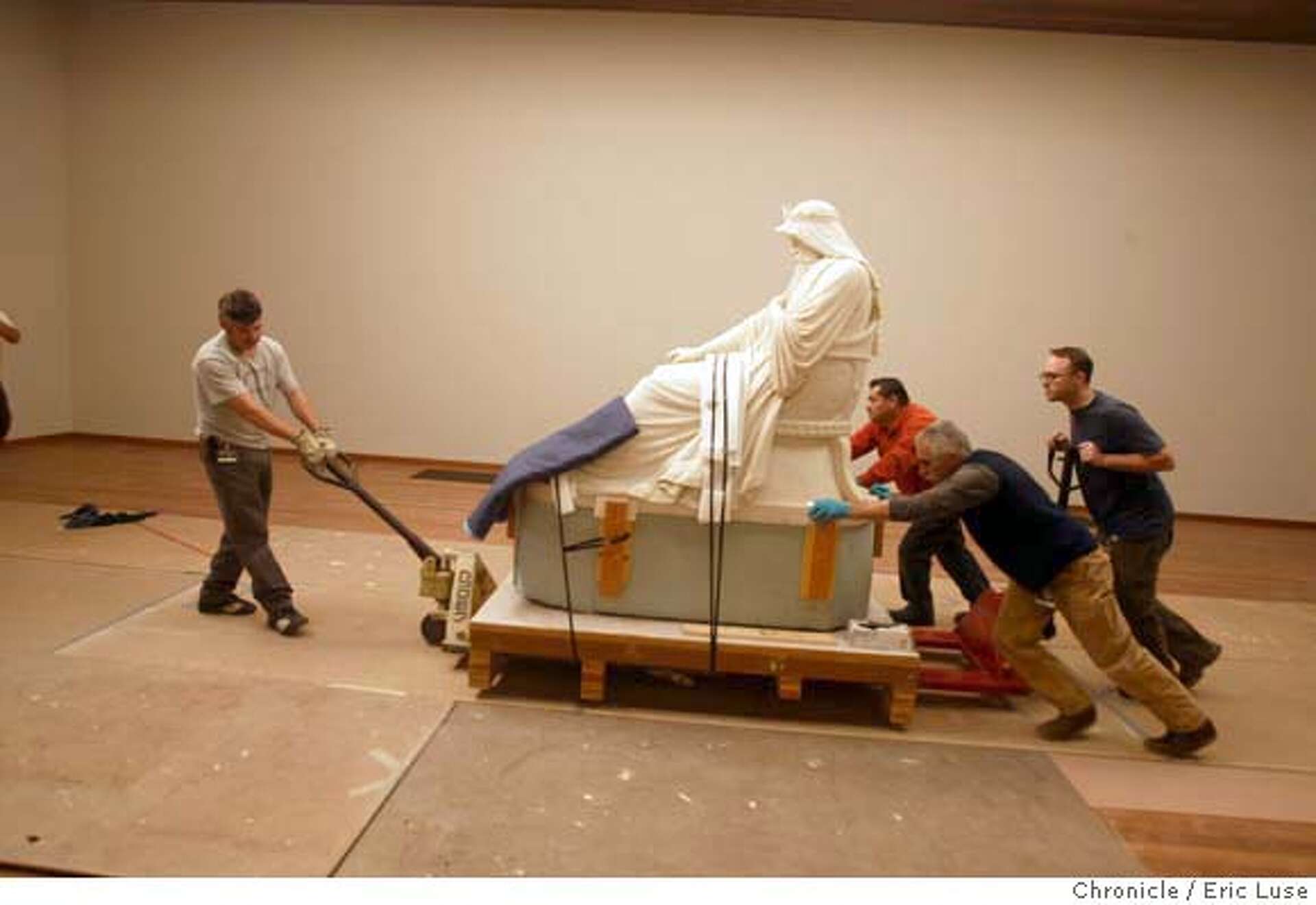 SAN FRANCISCO / Saul back on de Young throne / Marble statue takes its ...