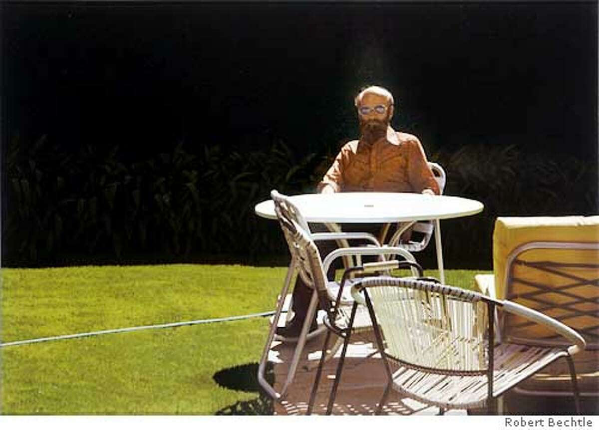 Bechtle's painting captures what the camera can't