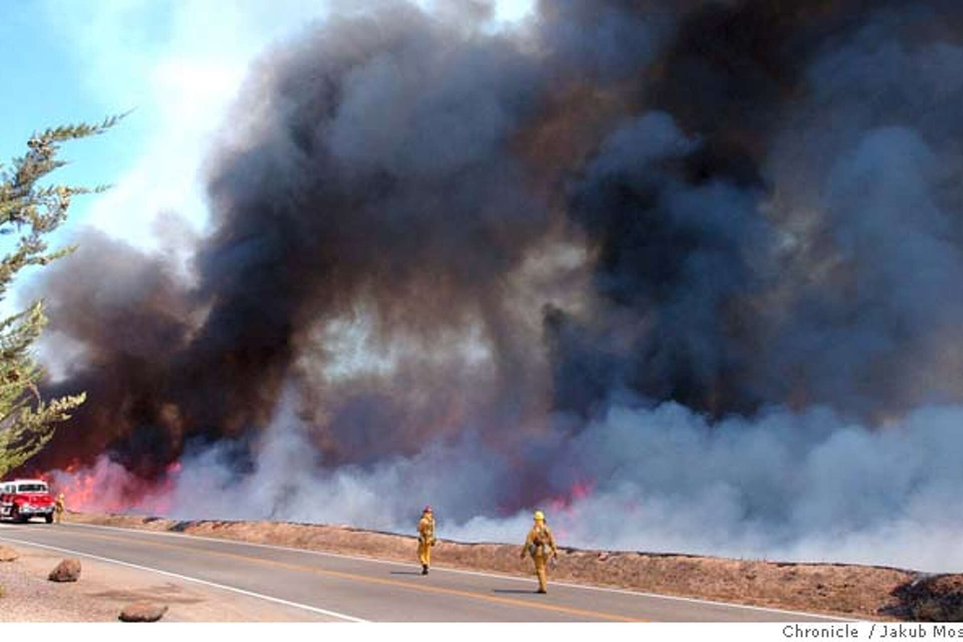 Grass fire scorches Novato