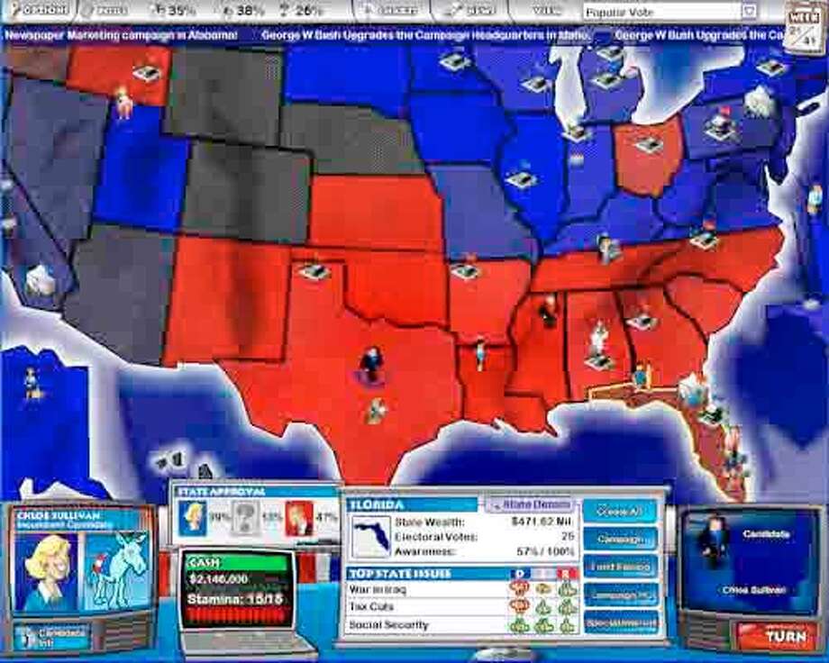Presidential campaign game lets political junkies leap into fray - SFGate