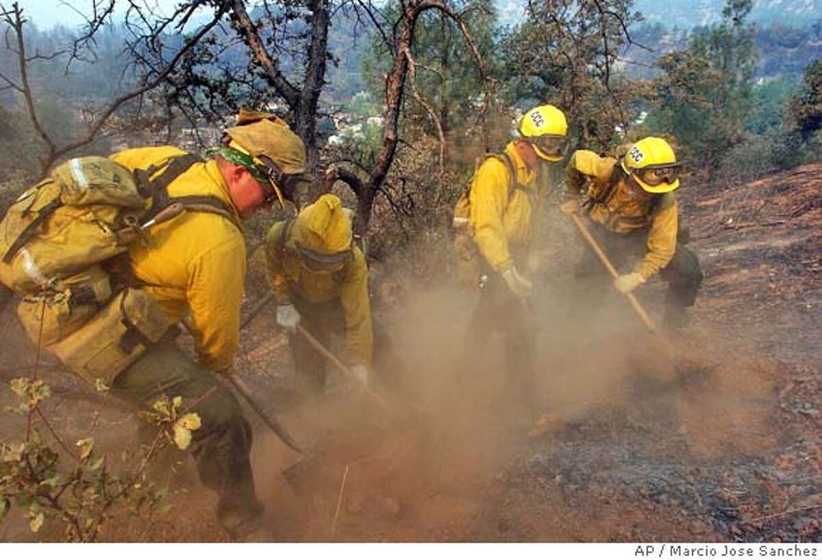 CALIFORNIA / Shasta firefighters gaining ground / Crews expect to have ...
