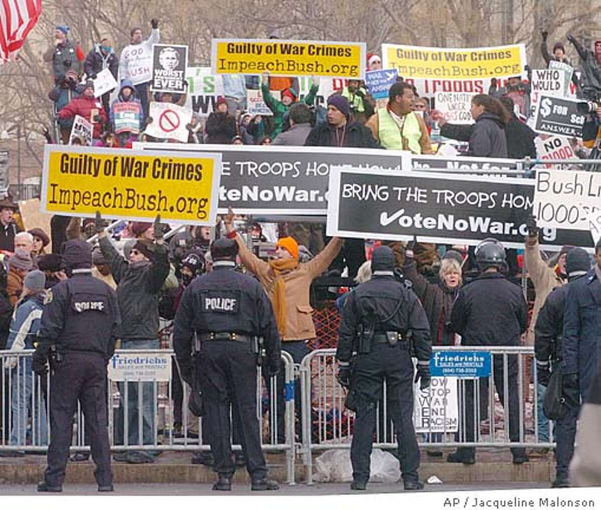 OPPOSITION / Loud, peaceful protest interrupts Bush speech / Code Pink ...