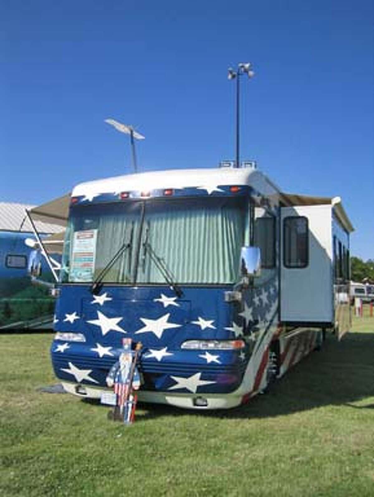 RV campers stay plugged in