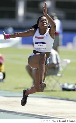 Hurd lets emotions flow after jumping win