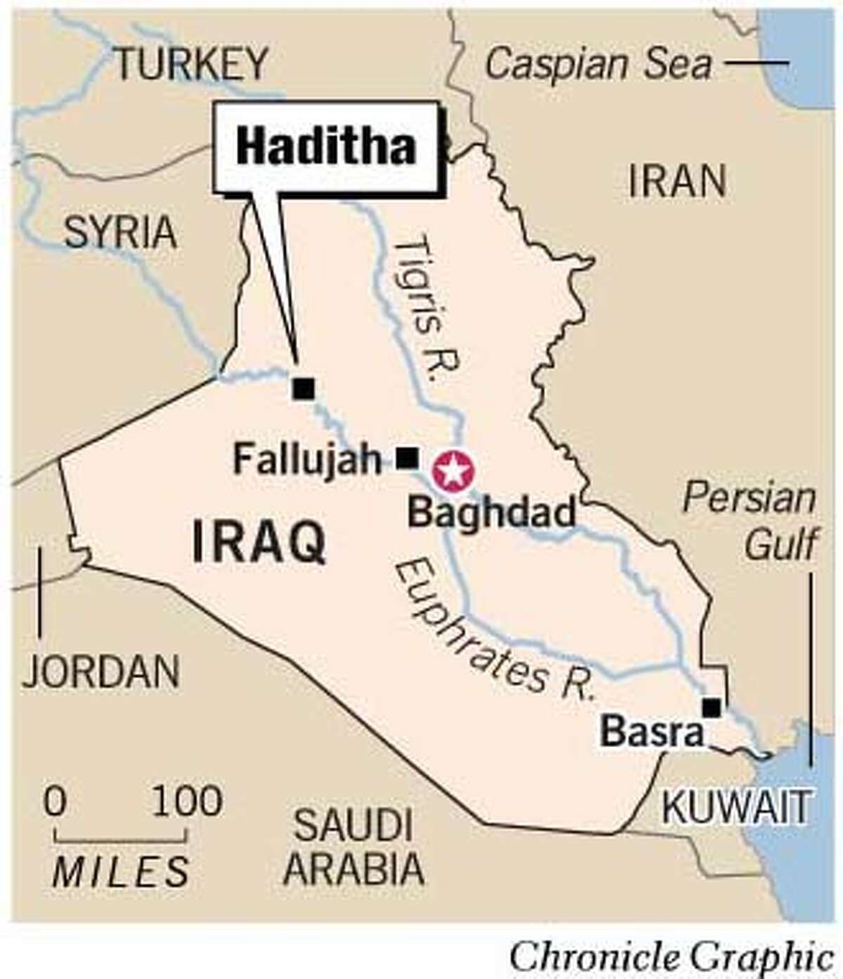 Changing of the guard at Haditha / Fresh Marines face searing heat in Iraq