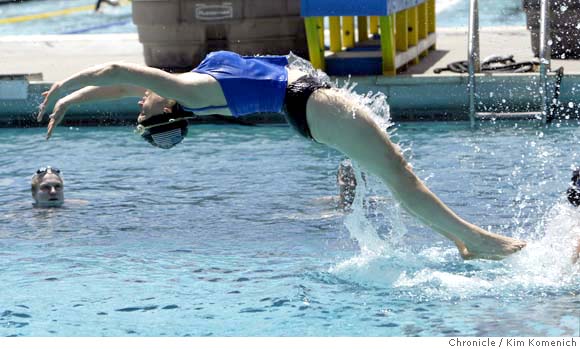 Right in Synch / Swimmers show a powerful side to a sport known for finesse