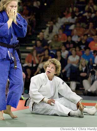 Youth prevails in judo / 'It was like fighting my mom,' says winner, 17