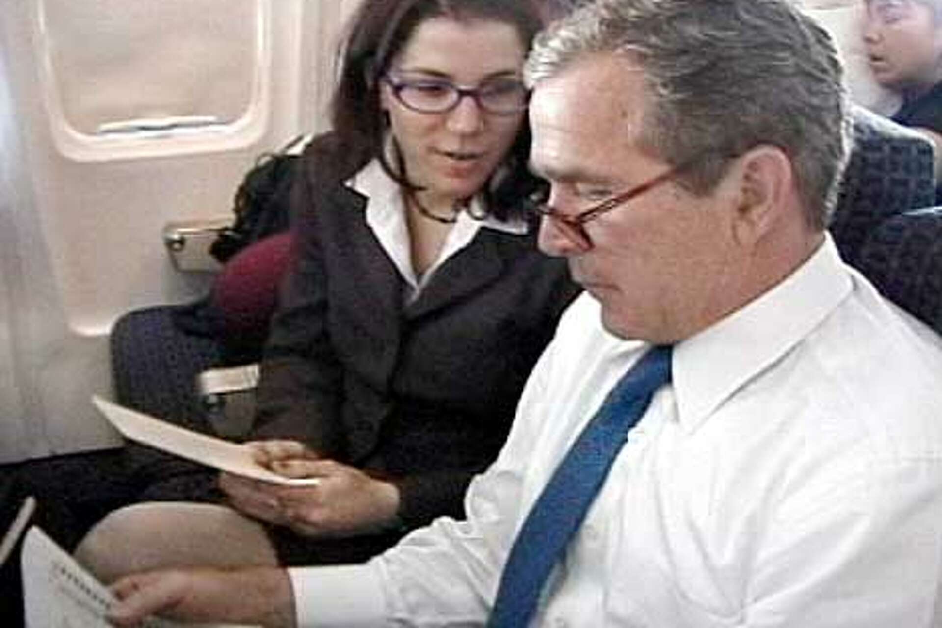 On the trail with Dubya / Campaign film includes candid shots of Bush