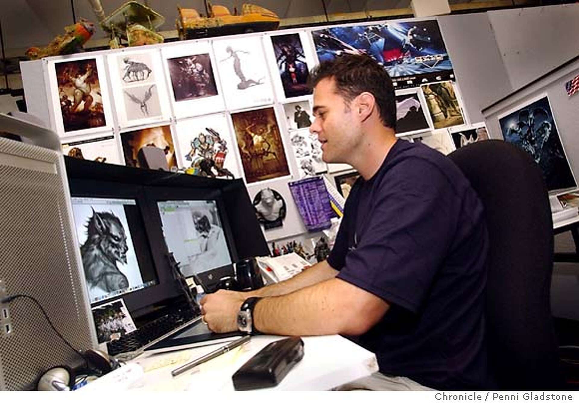 It takes computer effects to make movie monsters -- but elbow grease helps